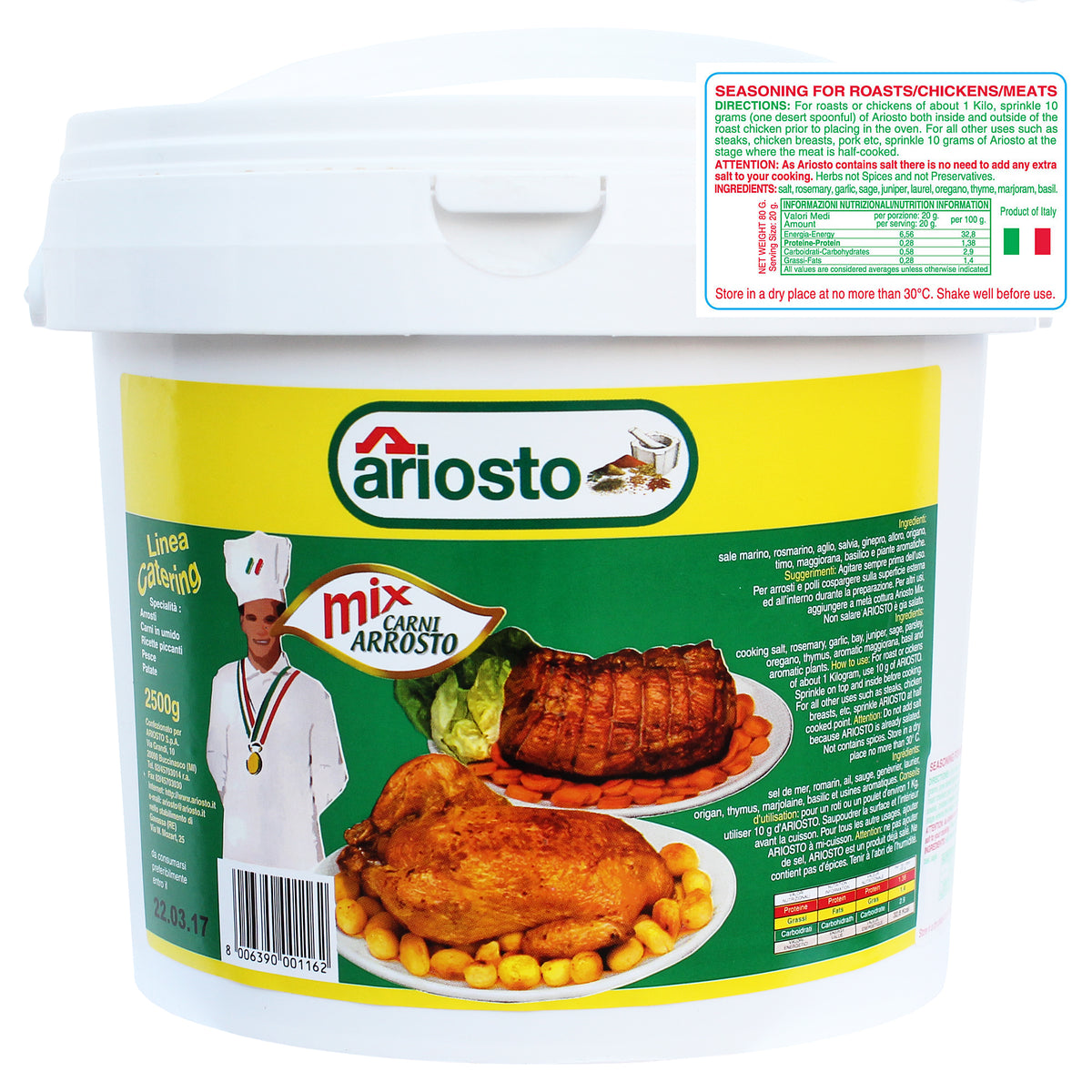 Roasted and Grilled Meat Seasoning - Large Bucket - 87.5oz (2500gm ...