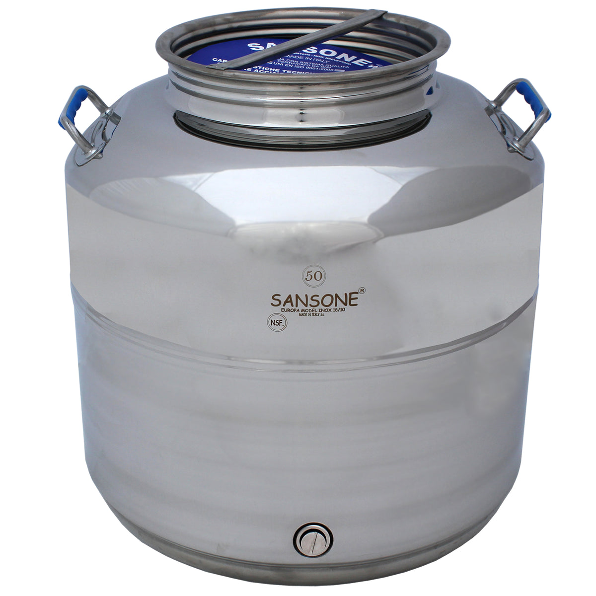 50 Liter Italian Stainless Steel Fusti NSF Certified – M5 Corporation